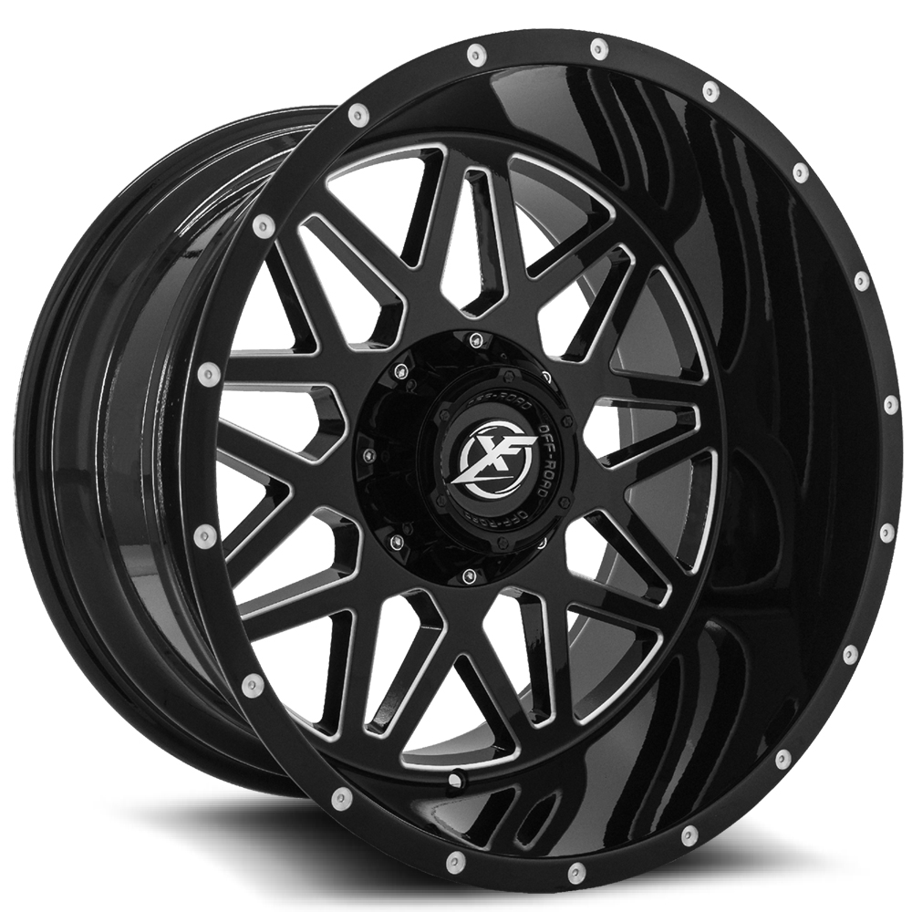 Xf-211 20X10 5X139.7 5X150 -12 Cb 110.3 Gloss Black & Machined - Shop EWWFL