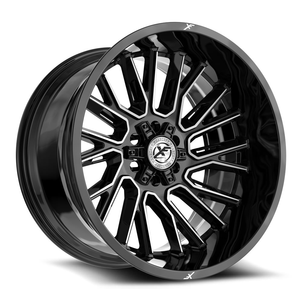 XF-230 18×9 6×135 6×139.7 +12 Cb 106.4 Gloss Black & Machined – Shop EWWFL