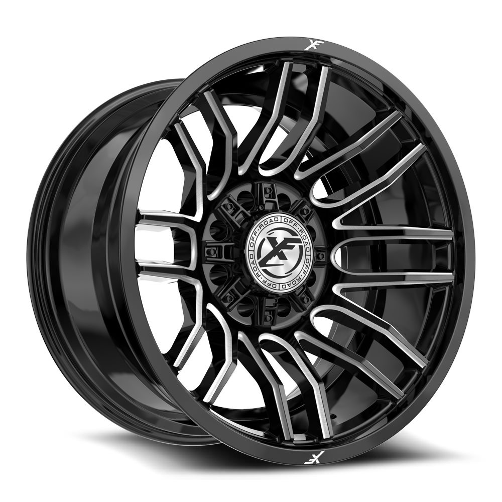 XF-232 20×10 8×165.1 8×180 -12 Cb 125.2 Gloss Black & Milled – Shop EWWFL