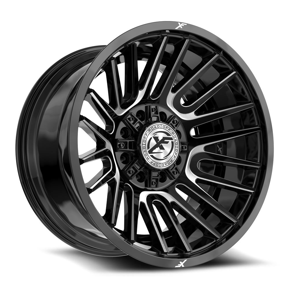 XF-234 20x12 8x165.1 8x170 -44 Cb 125.2 Gloss Black & Milled - Shop EWWFL